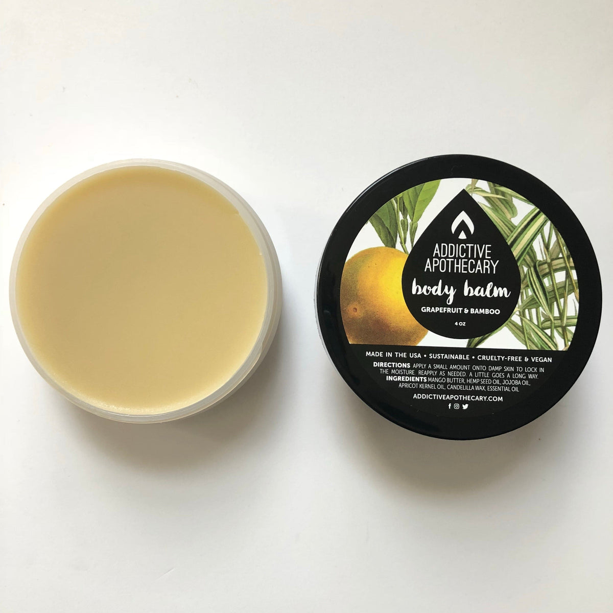 Bamboo & White Grapefruit Body Balm – Addictive Apothecary